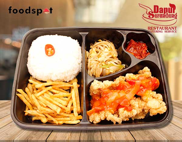 Paket Nasi Ikan Fillet Saus Padang Dari Dapur Serundeng Foodspot