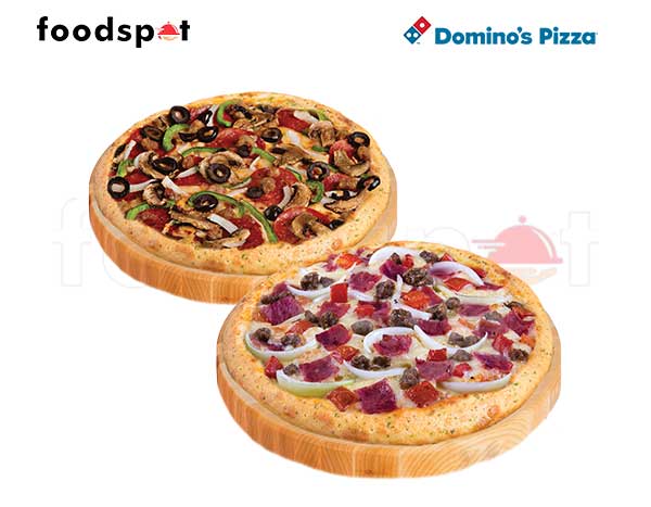 Paket Pizza Papi Duo Large dari Domino's Pizza - foodspot